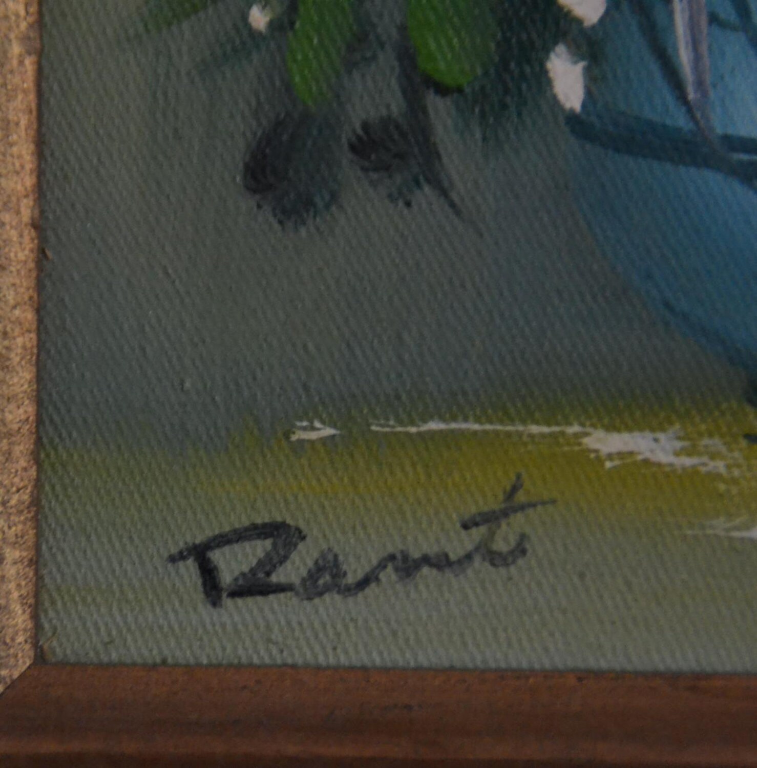 OIL Painting by Henry RANT Flowers in Blue Vase - Etsy