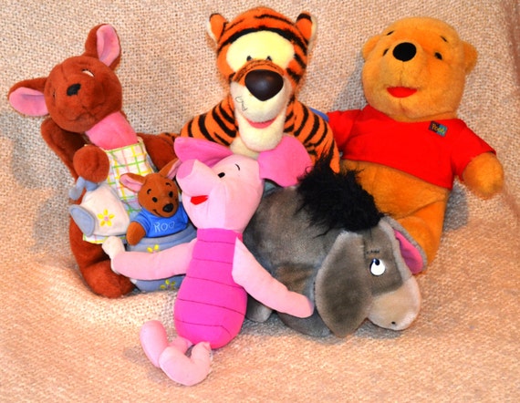 POOH and FRIENDS.. Disney by: Mattel 1984.. Pooh with Blue | Etsy