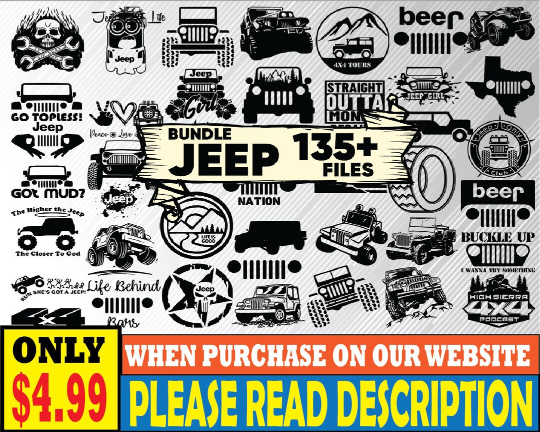 Bundle 135 Files Jeep Svg Bundle Jeep Svg Jeep Cricut Jeep - Etsy
