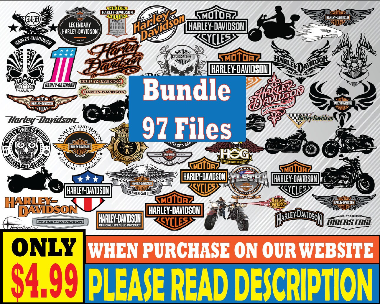 Bundle 97 Files New Harley Davidson Svg Harley Davidson SVG - Etsy