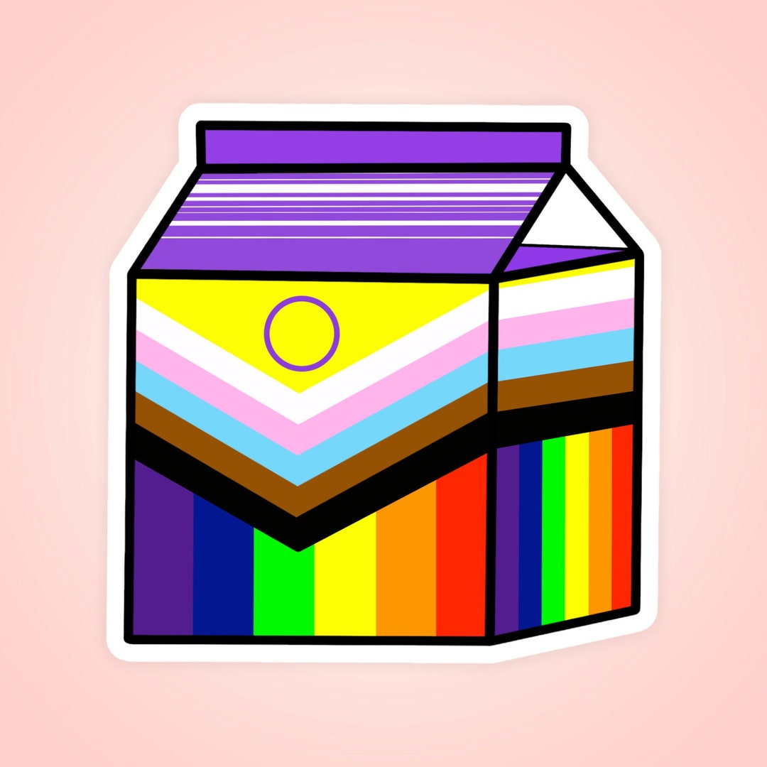 Pride Milk Carton Sticker - Etsy