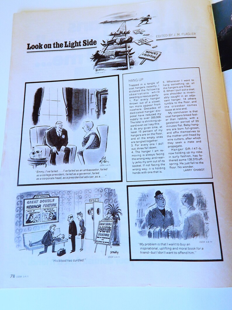 1971 Look Magazine - Etsy