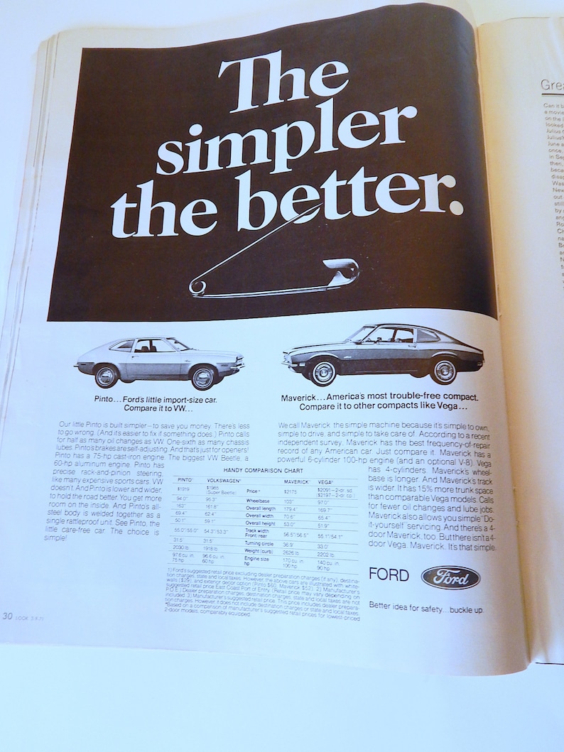 1971 Look Magazine - Etsy