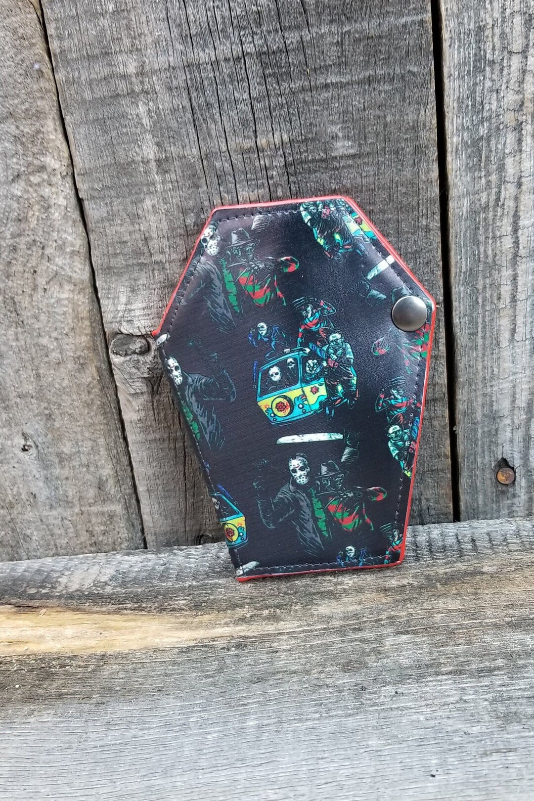 Mini Coffin Wallet, Minimalist Wallet, Horror Wallet, Horror Crew - Etsy