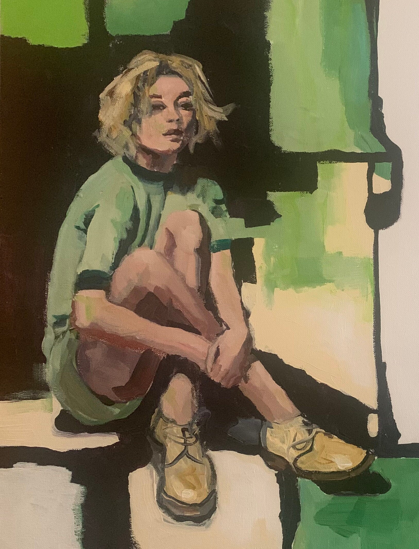 Into the Frog Realm Original Acrylic Figurative Painting 24x20 - Etsy