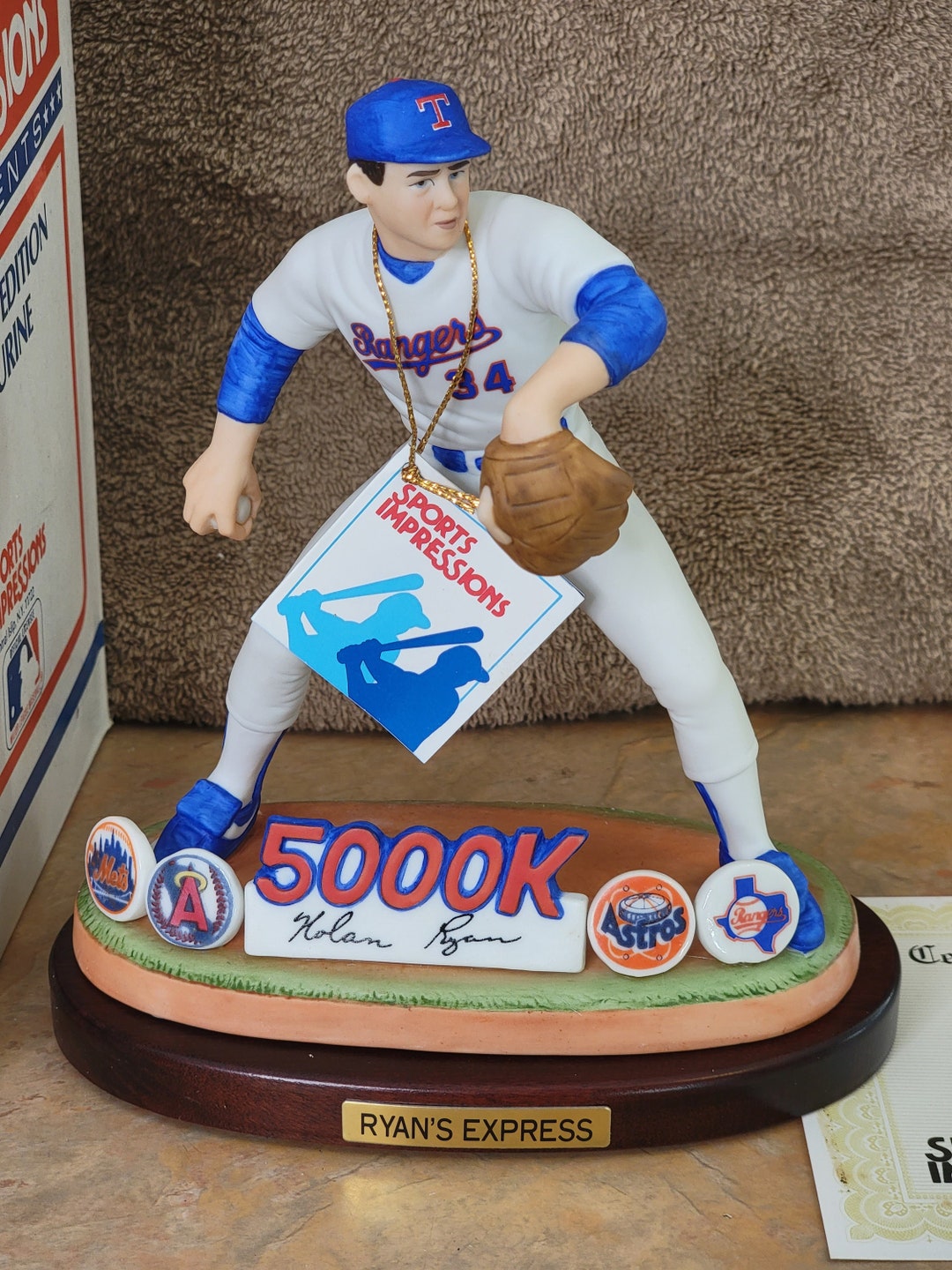 Nolan Ryan ryan's Express Statue Texas - Etsy