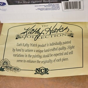 Kathy Hatch Pet Shop Lighted Birdhouse Christmas Decoration VINTAGE - Etsy