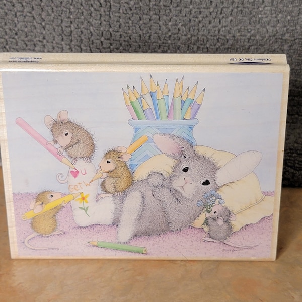 Mouse Rubber Stamp - Etsy