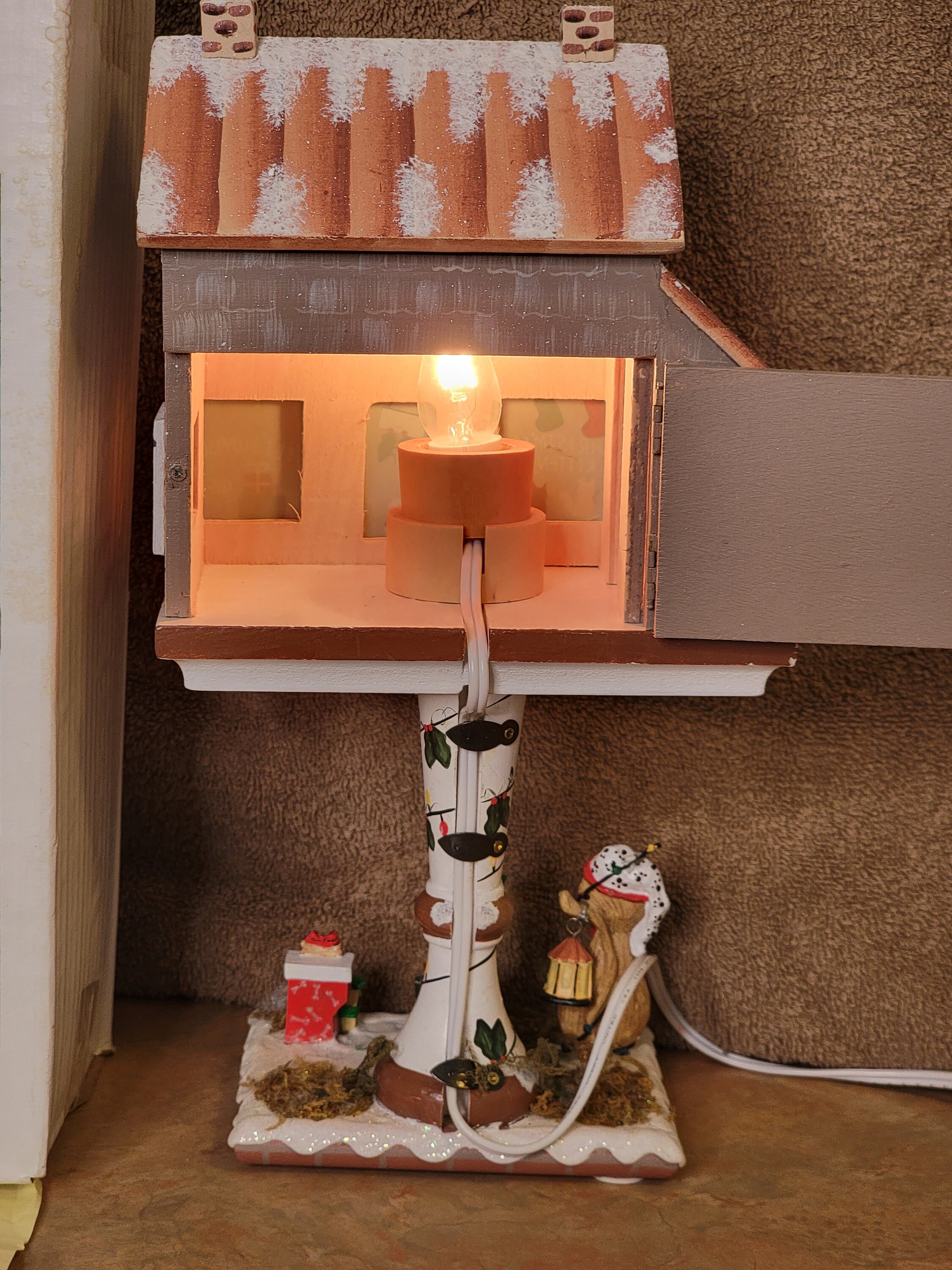 Kathy Hatch Pet Shop Lighted Birdhouse Christmas Decoration VINTAGE - Etsy