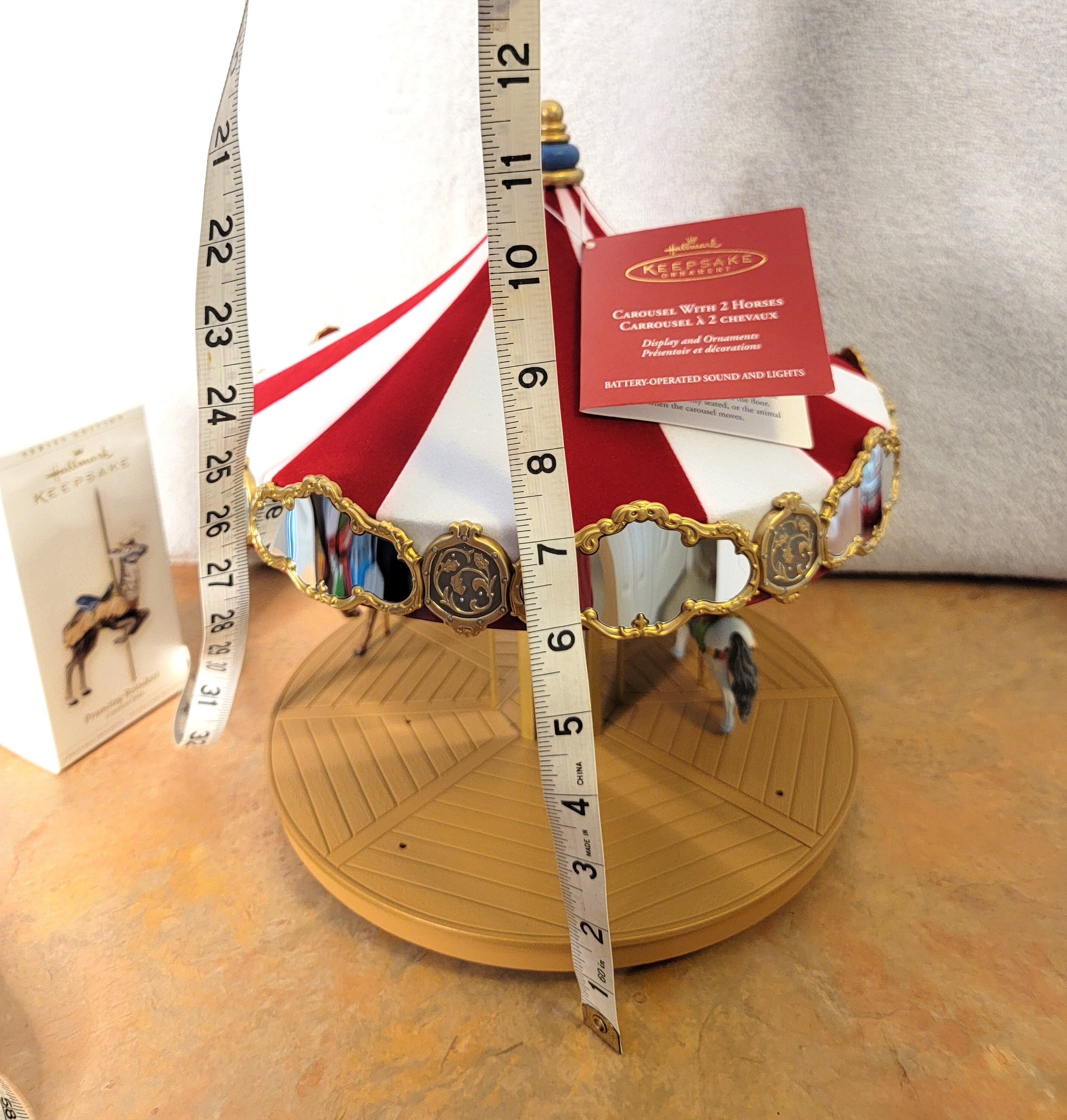 Hallmark Carousel Display With 2 Horses Brand New W/ Extra Carousel ...