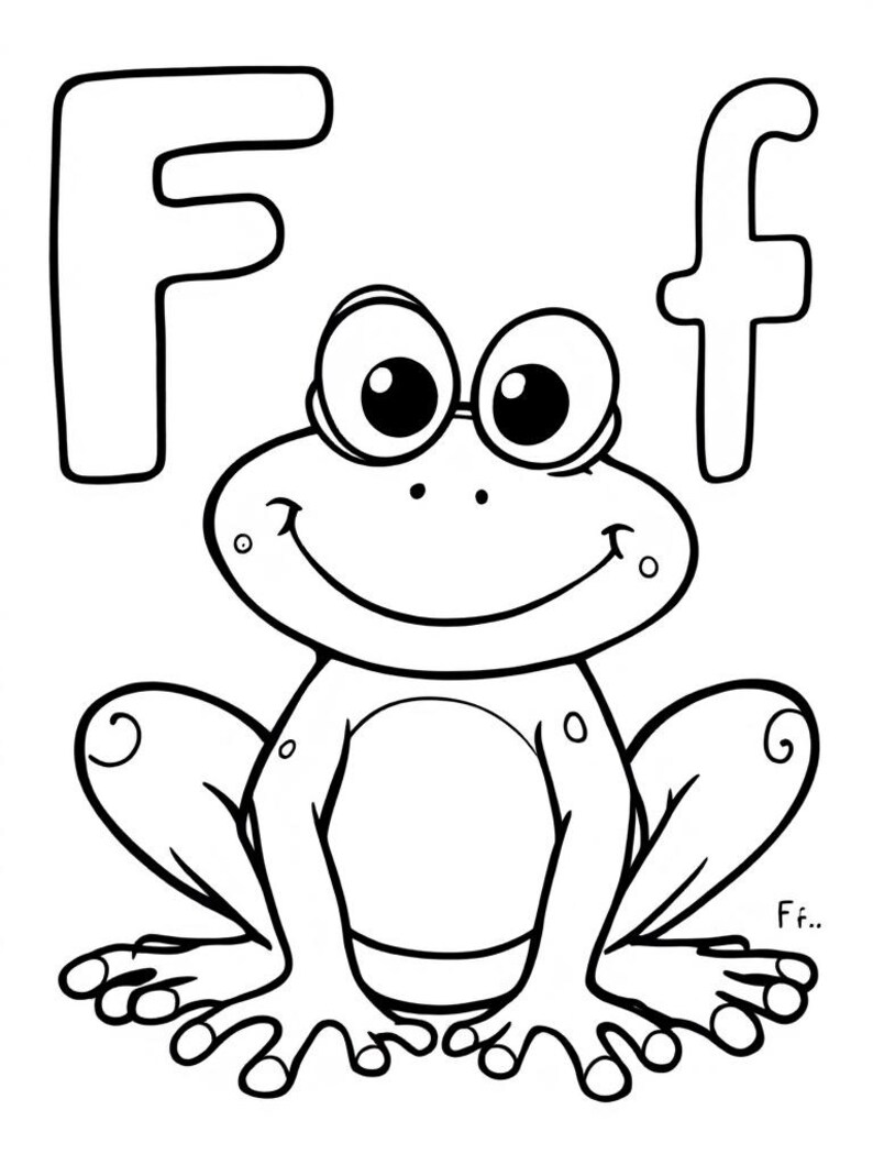 Children's Coloring Pages Easy Simple and Fun Printable Pages - Etsy