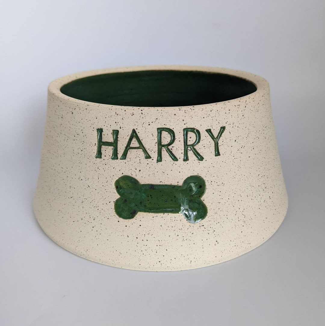 XL Tall Custom Dog Bowl L Long Eared Dogs L Personalized - Etsy