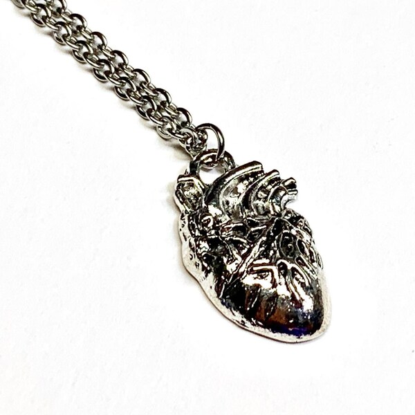 Human Heart Necklace - Etsy
