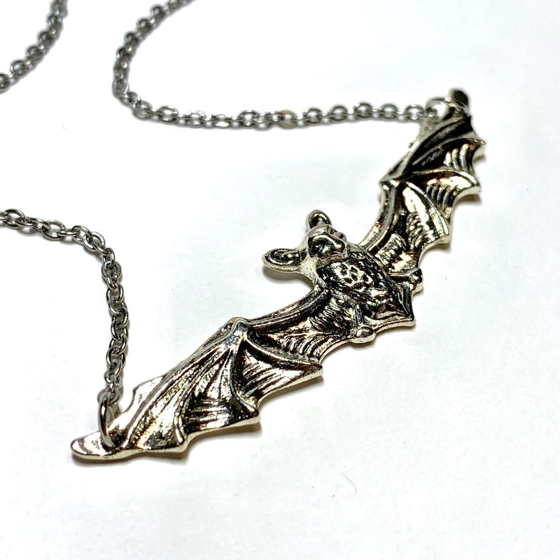 Bat Necklace - Etsy