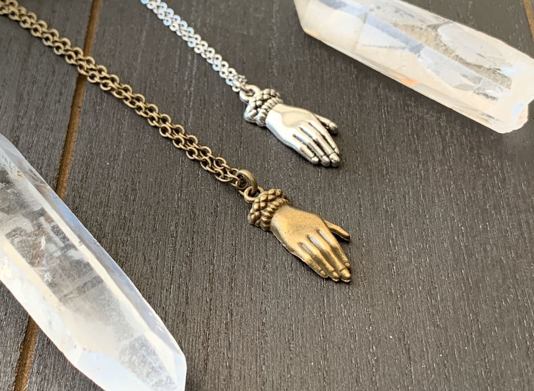 Victorian Hand Necklace - Bronze or Silver/stainless Steel ...
