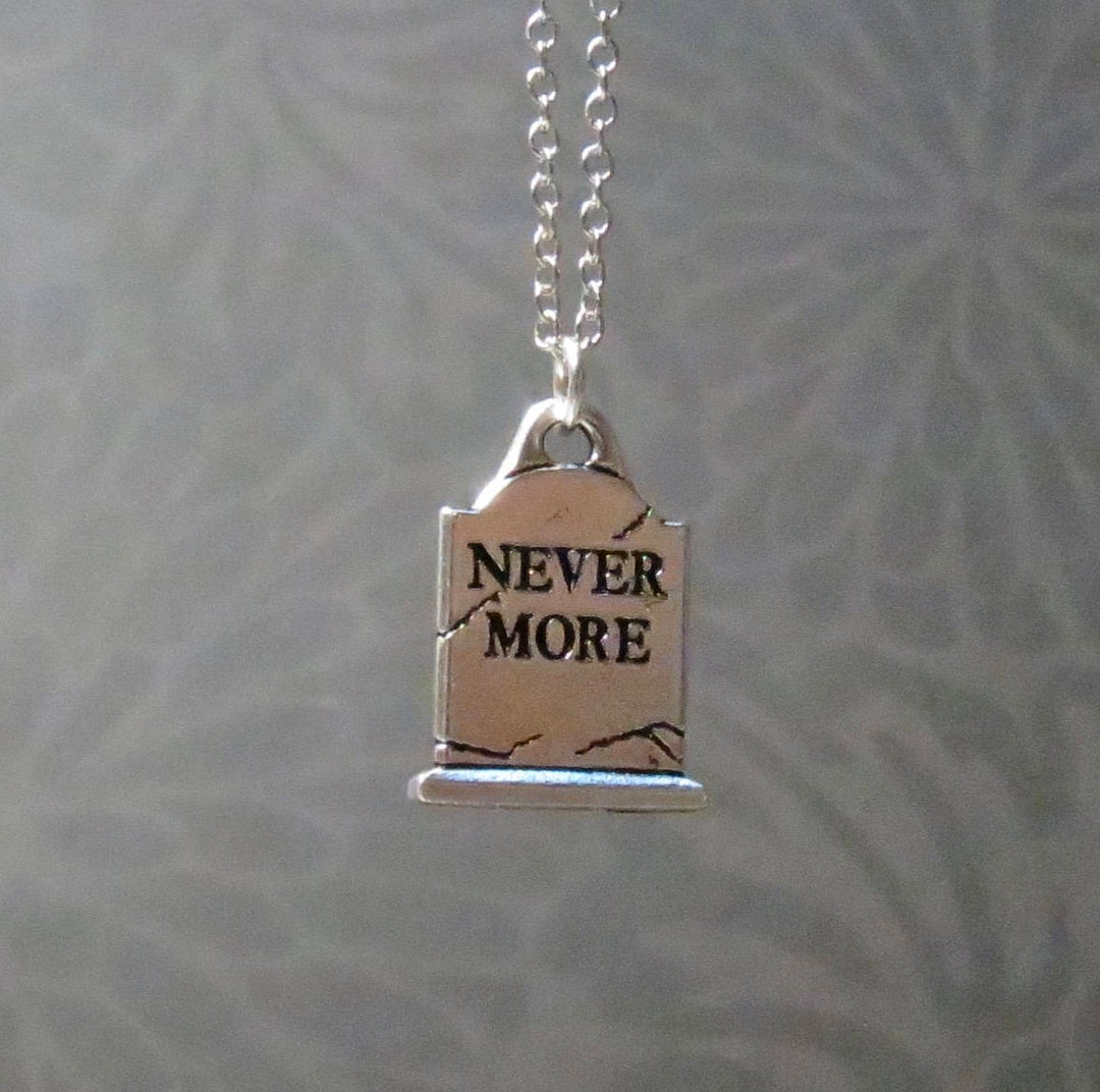 Tombstone Necklace-choose Length-graveyard-goth-nevermore-rip Necklace ...
