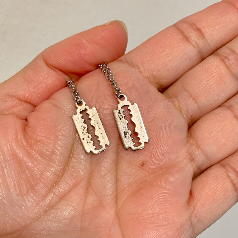 Razor Blade Necklace - Etsy