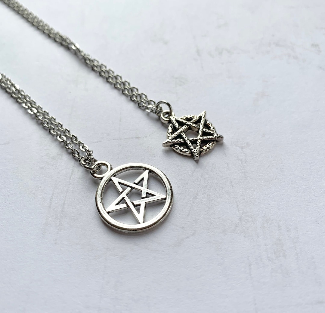 Pentagram Necklace Pentacle Wiccan Witch Pagan - Etsy