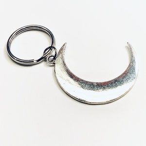 Moon Key Ring-moon Keychain-large Moon-moon Lover Gift-crescent Moon ...