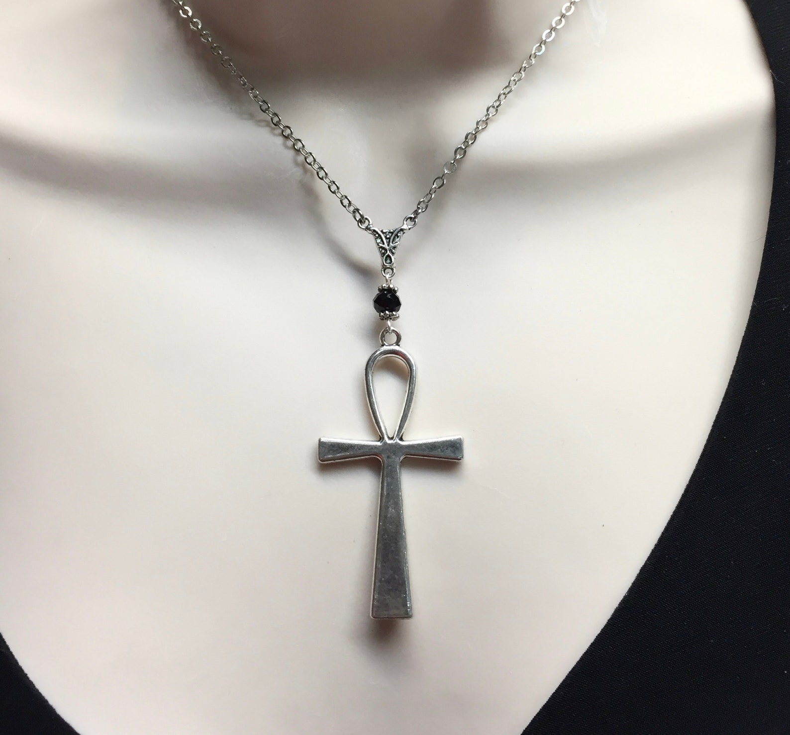 Gothic Ankh necklace-Large Ankh-Protection-Choose | Etsy