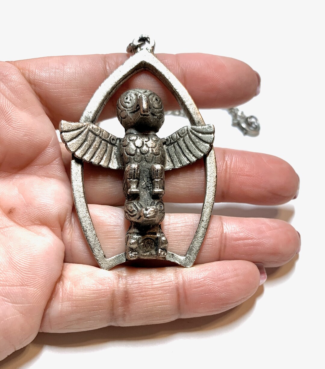 Totem Pole Necklace-native American-totem-navajo-tribal Necklace ...
