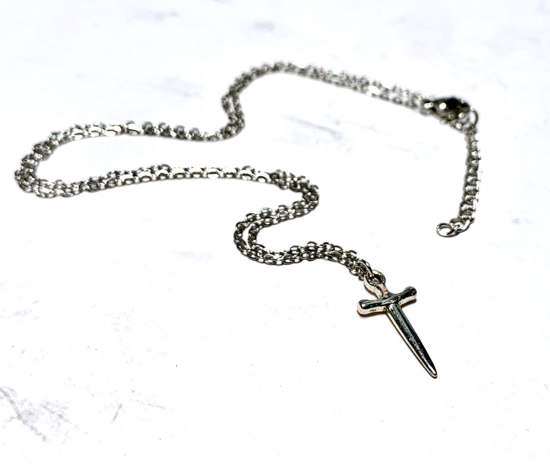 Tiny Dagger Necklace-vampire Slayer-athame - Etsy