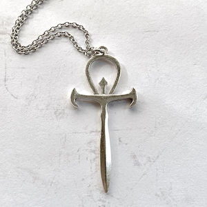 Vampire Ankh Necklace Silver - Etsy