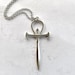 Vampire Ankh Necklace Silver - Etsy