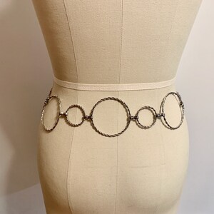 Ring and Chain Belt Silver - Etsy