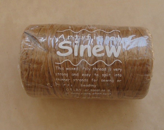 Artificial Sinew Half Pound Roll-natural LIGHT BROWN - Etsy