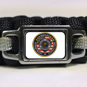 Thin Silver Line Indiana Department of Corrections IDOC Patch Paracord ...