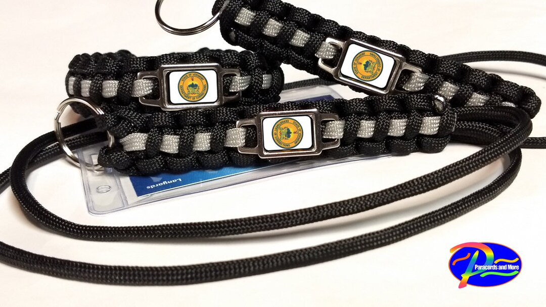 Thin Silver Line Vermont Department of Corrections VDOC Patch Paracord ...