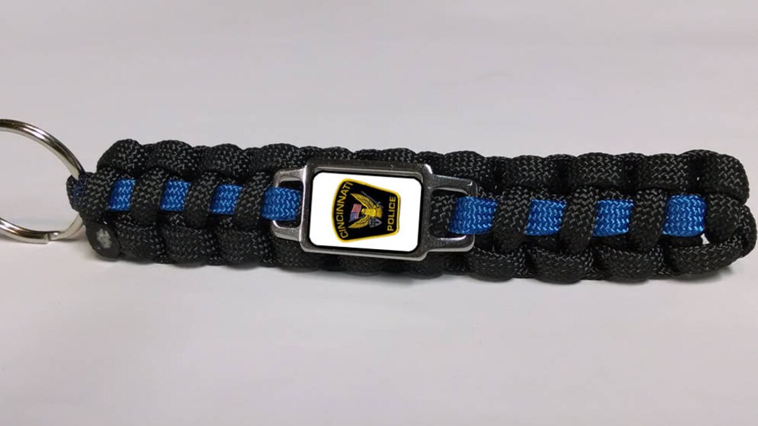 Thin Blue Line Cincinnati OH Ohio Police Department CPD Patch Paracord ...