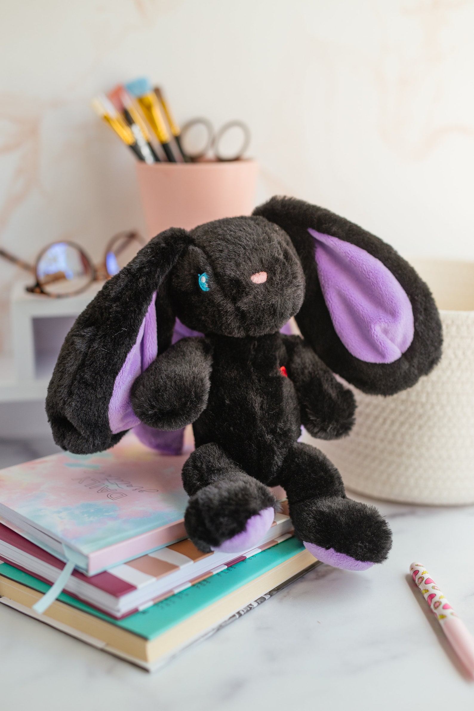 Trans Pride Flag Hat Bunny Plushie Dream Adopt a Dragon - Etsy