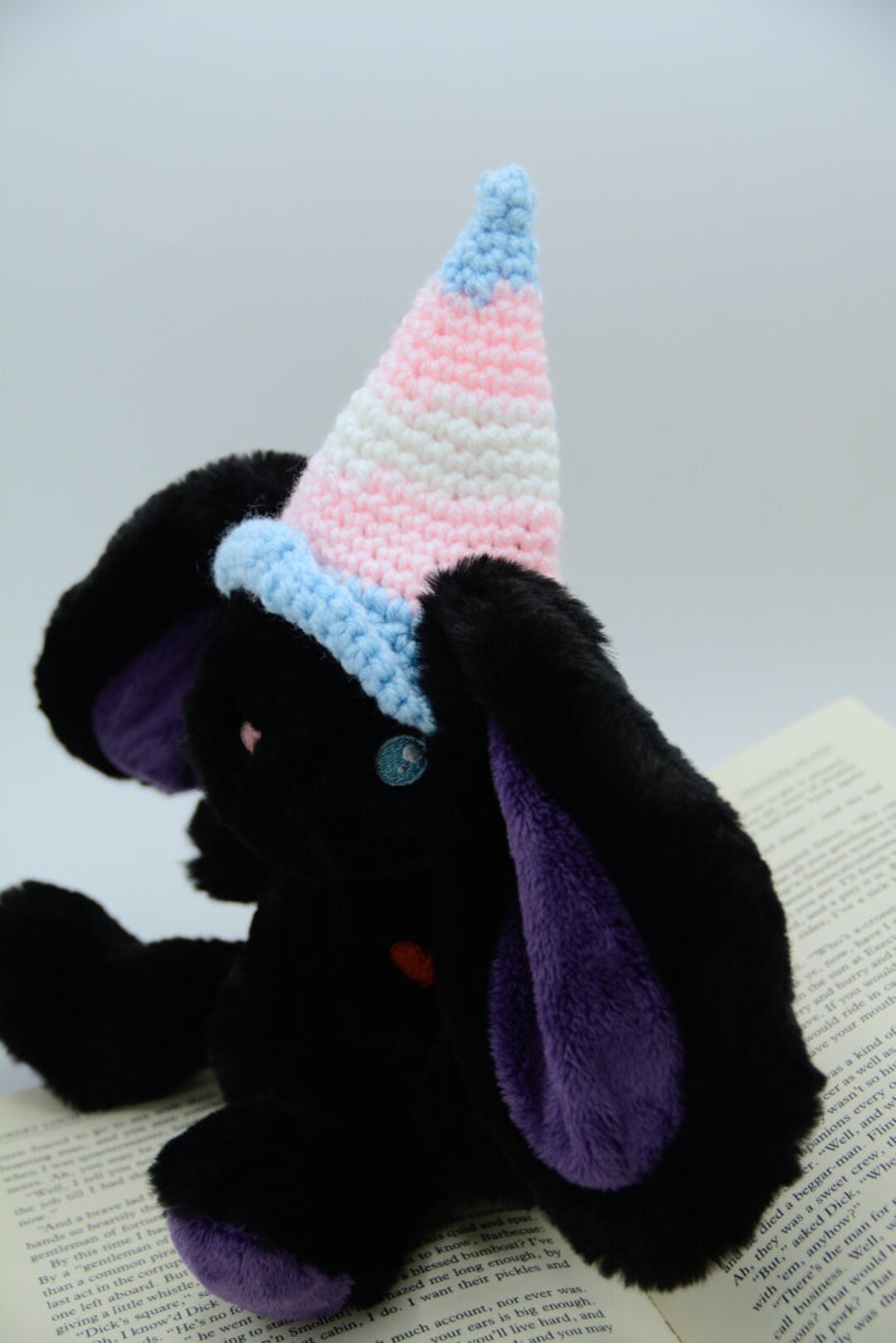 Trans Pride Flag Hat Bunny Plushie Dream Adopt a Dragon - Etsy