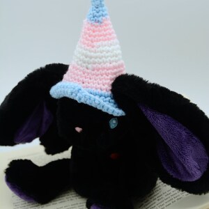 Trans Pride Flag Hat Bunny Plushie Dream Adopt a Dragon - Etsy