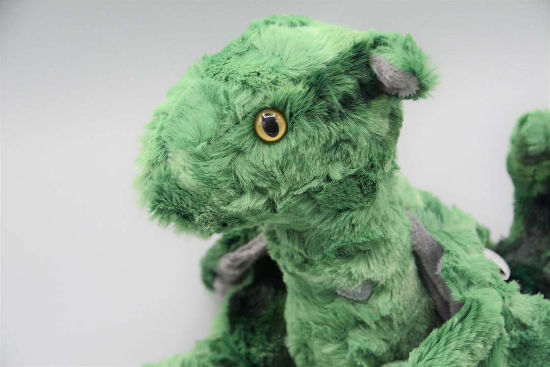 Soft Green Dragon Plush, Fantasy Stuffed Animal Toy, Handmade - Etsy