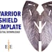 Amazon Warrior Leaf Shield Pattern - Digital Download - Etsy