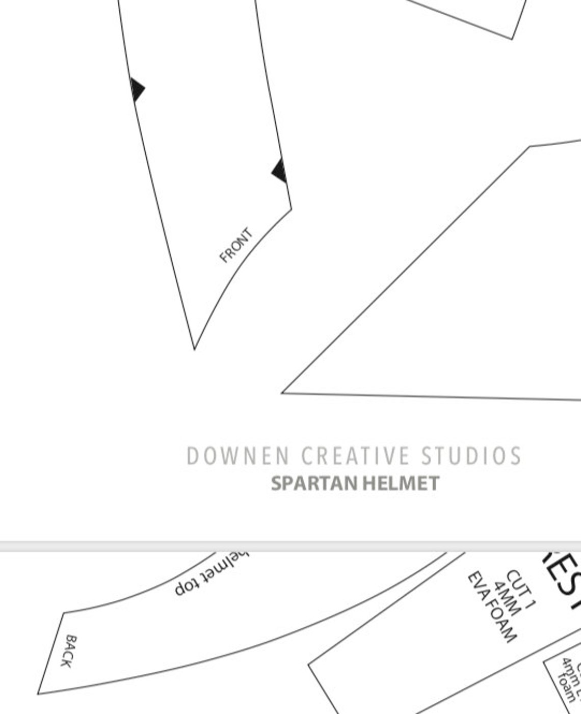 Spartan Helmet Template Digital Download Etsy
