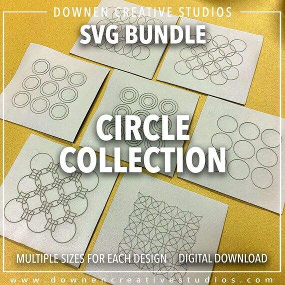 Vector 8 Pack Circles SVG Files | Etsy