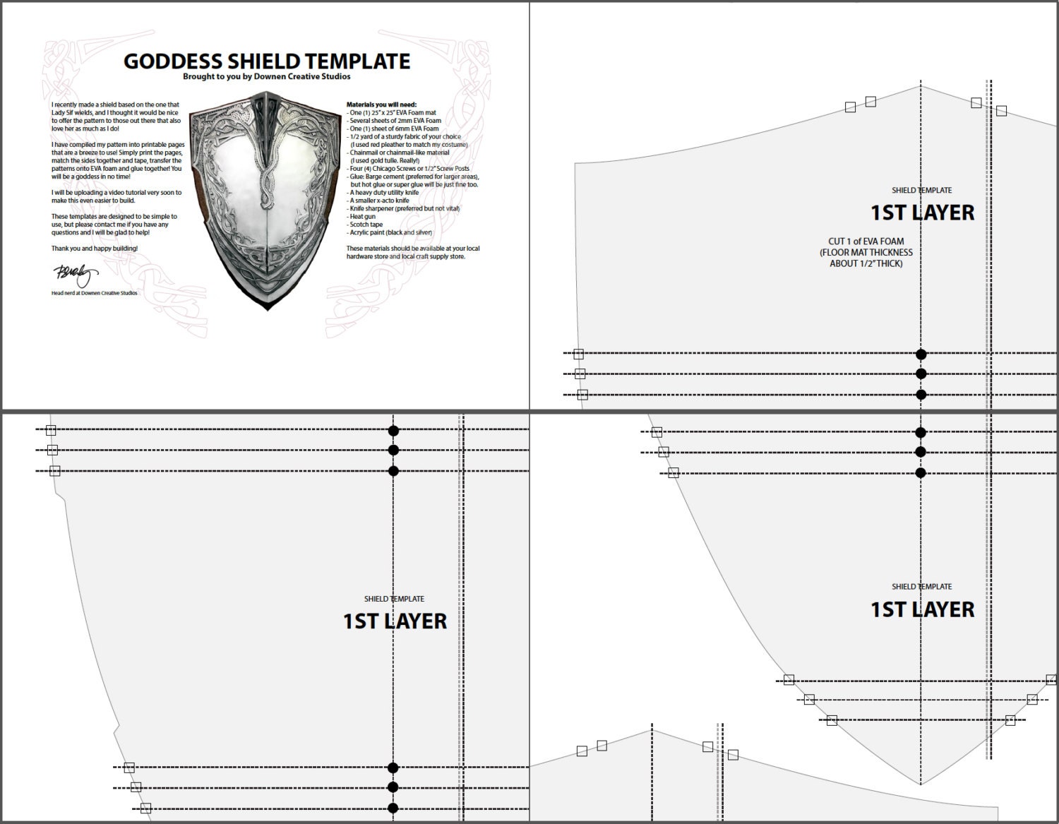 Shield Outline Printable