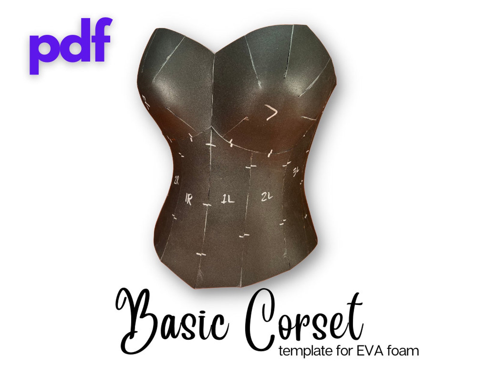 Foam Corset Template - Digital Download - Etsy