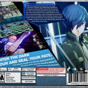 Persona 3 Reload (PS5) Custom PS1 Inspired Case - Etsy