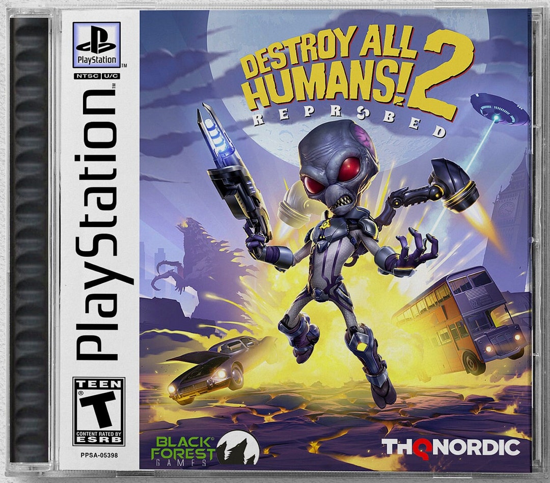 Destroy All Humans 2 Reprobed PS5 Custom PS1 Inspired Case - Etsy