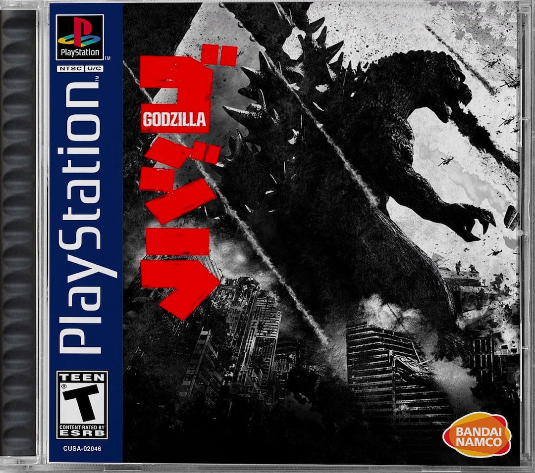 Godzilla (PS4) Custom PS1 Inspired Case - Etsy