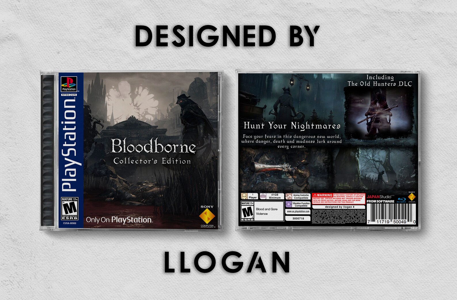 Bloodborne PS4 Custom PS1 Inspired Case - Etsy