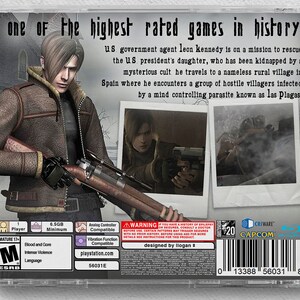 Resident Evil 4 (PS4) Custom PS1 Inspired Case - Etsy