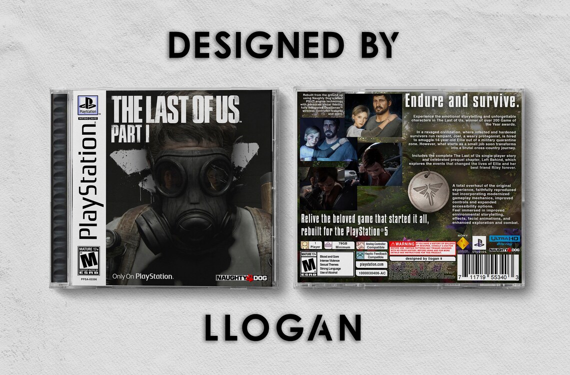 The Last of Us Part 1 PS5 Custom PS1 Inspired Case - Etsy India