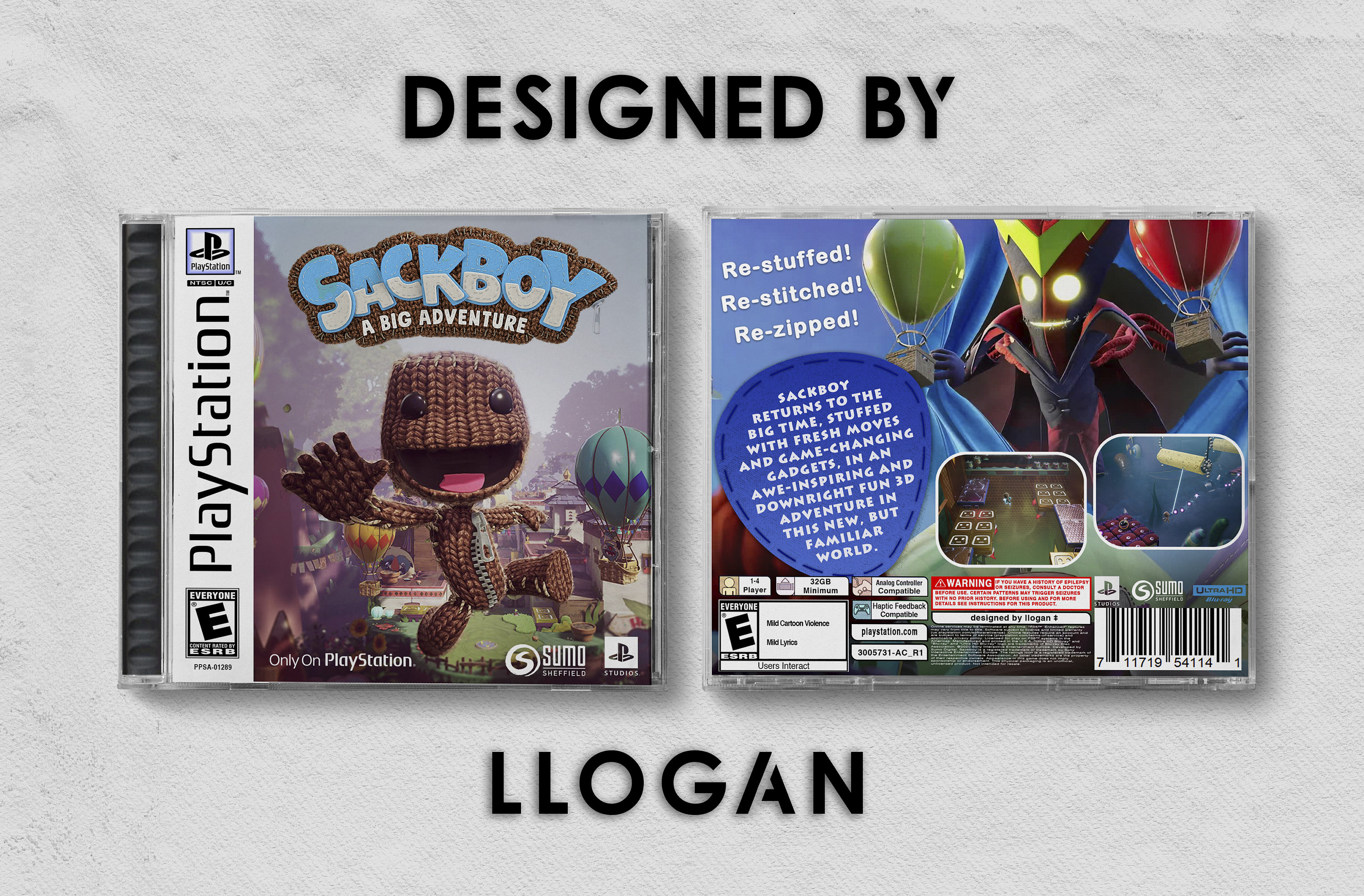 Sackboy: A Big Adventure PS5 Custom PS1 Inspired Case - Etsy Canada