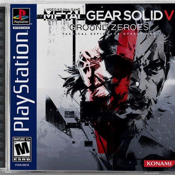 Metal Gear Solid Ps1 Case - Etsy